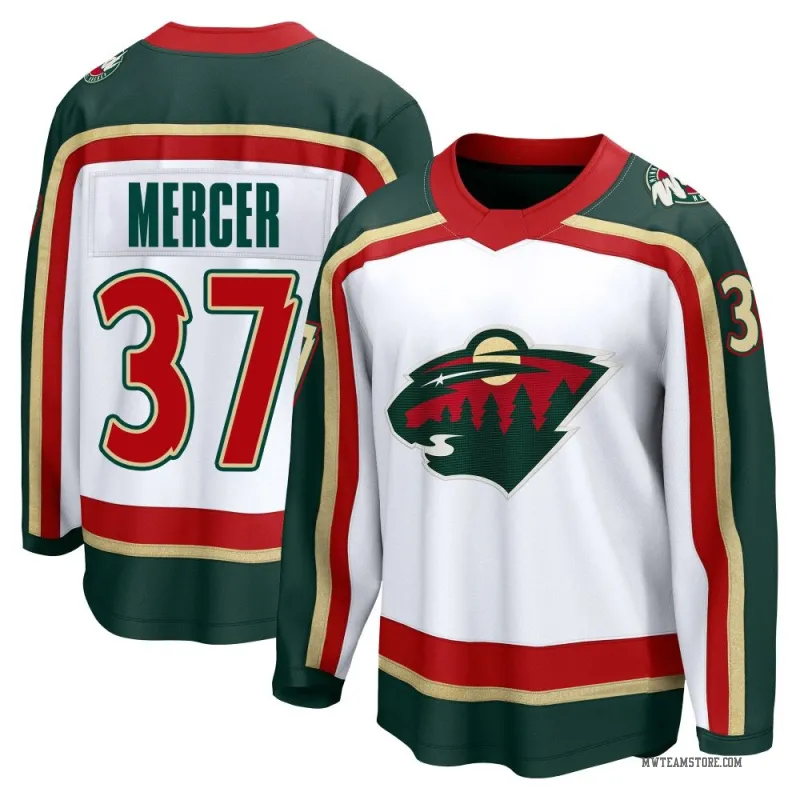 Youth Riley Mercer Minnesota Wild 25th Anniversary Jersey - White ...